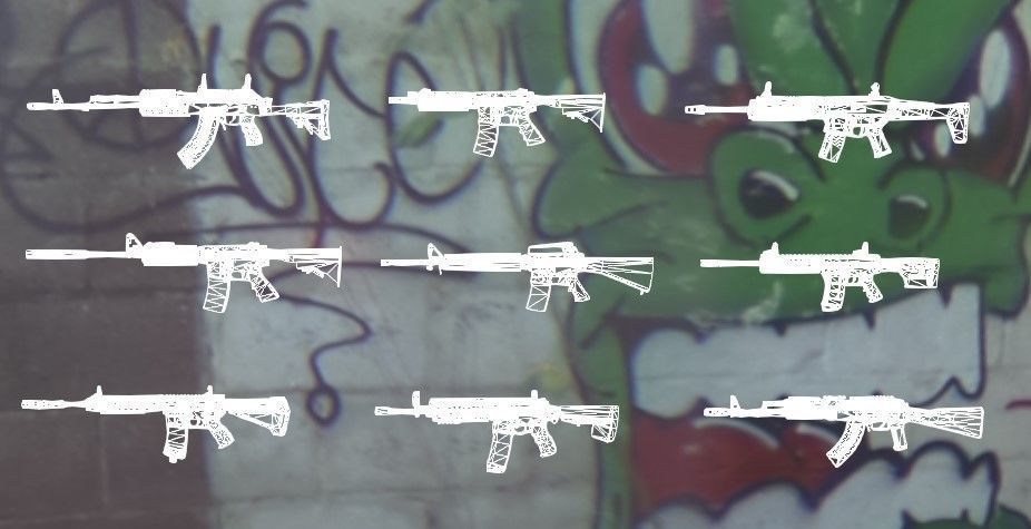 guns rigged rifle pack 3D model rigged | CGTrader