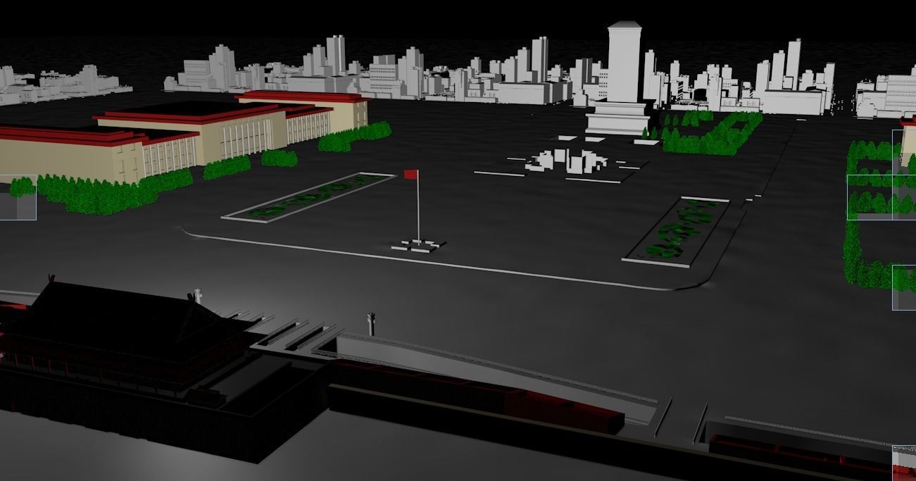 Tiananmen Square 3D model free 3D model | CGTrader