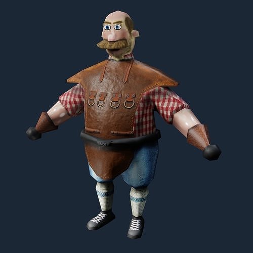 3D model lowpoly blacksmith VR / AR / low-poly | CGTrader