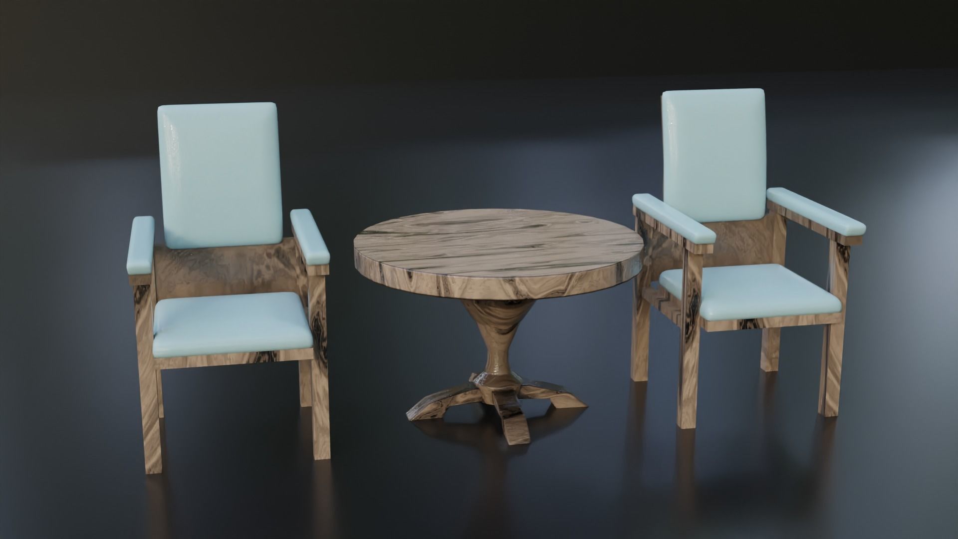 3D model relaxing table VR / AR / low-poly | CGTrader