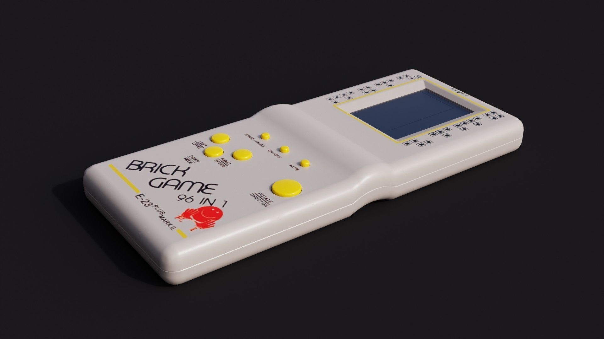 3D model Old handheld tetris brick game console from 90s VR / AR / low ...