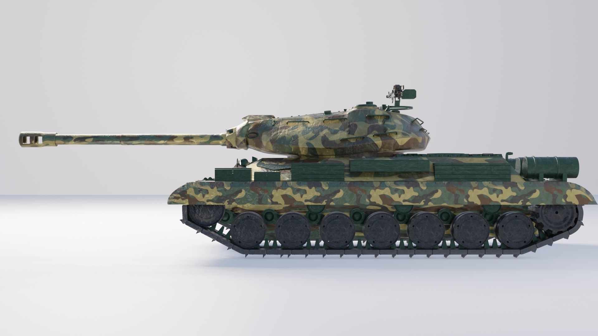 Military Tank Model IS4 USSR 3D model | CGTrader