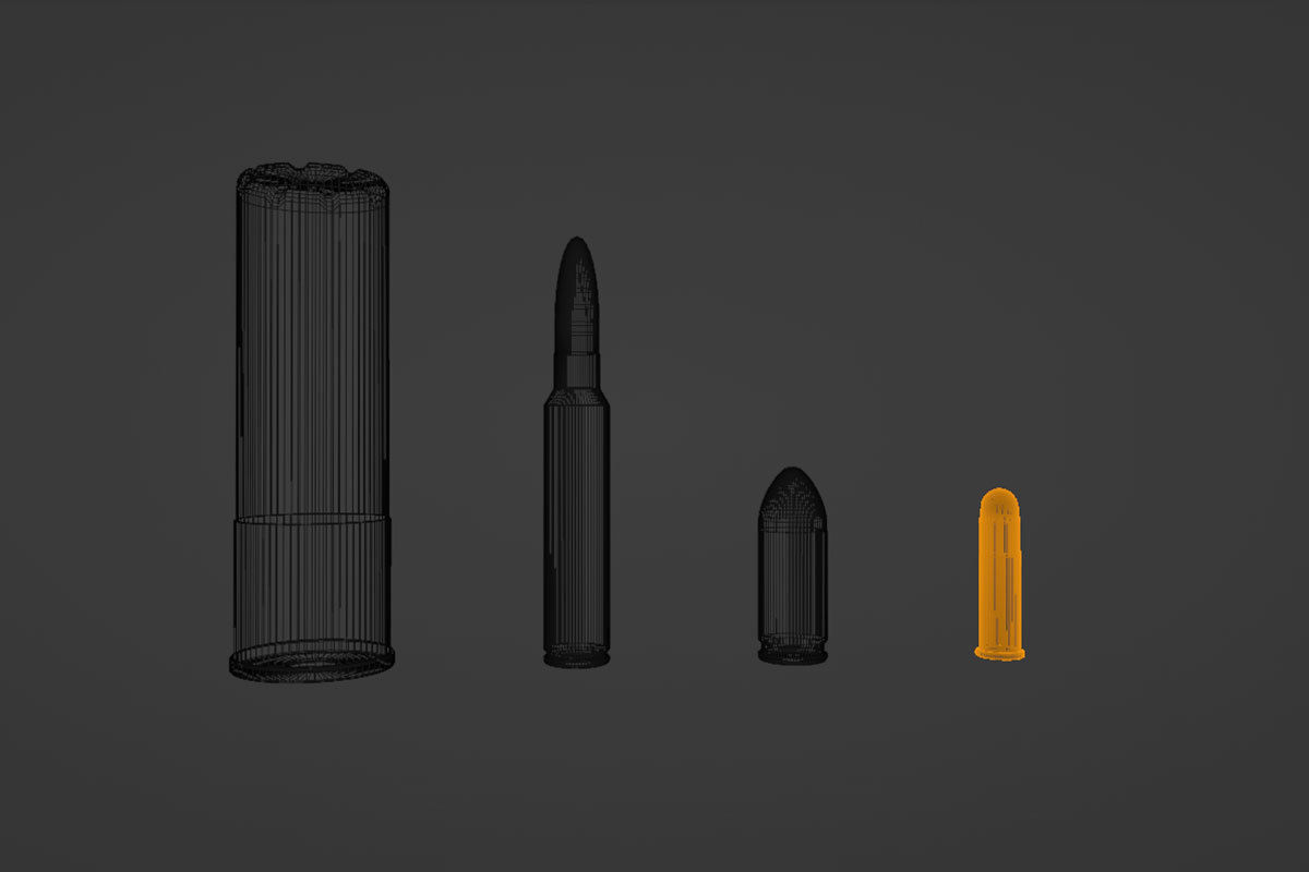 Bullets models collection 3D model | CGTrader