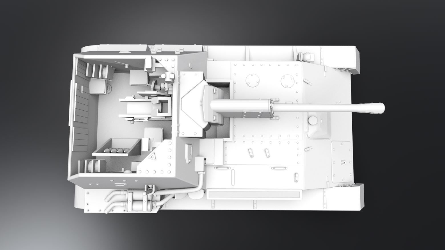 SU 76m Scale model 3D model 3D printable | CGTrader