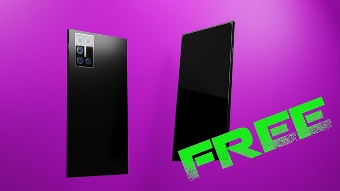 Free smartfone model blender software free VR / AR / low-poly 3D model ...