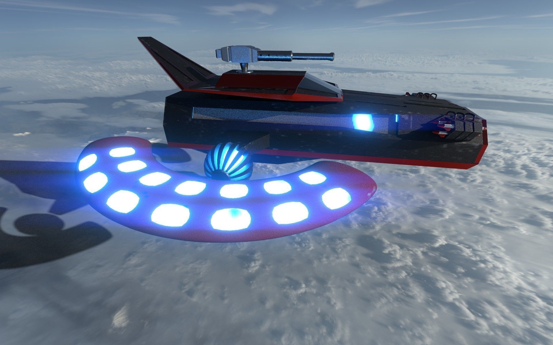 Magnetic Ship 3D model | CGTrader