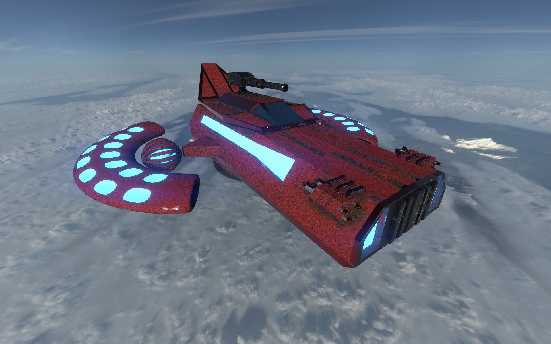 Magnetic Ship 3D model | CGTrader