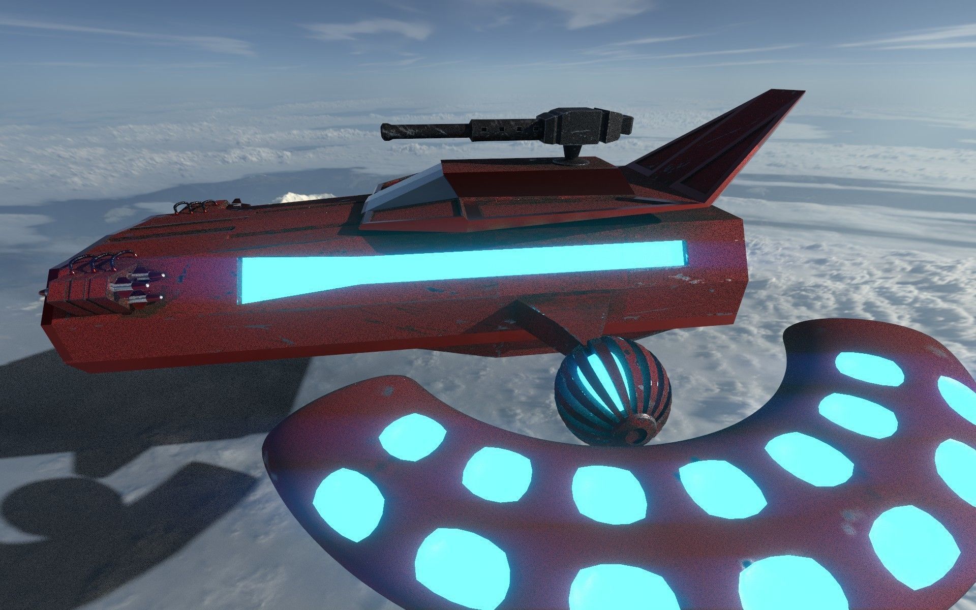 Magnetic Ship 3D model | CGTrader