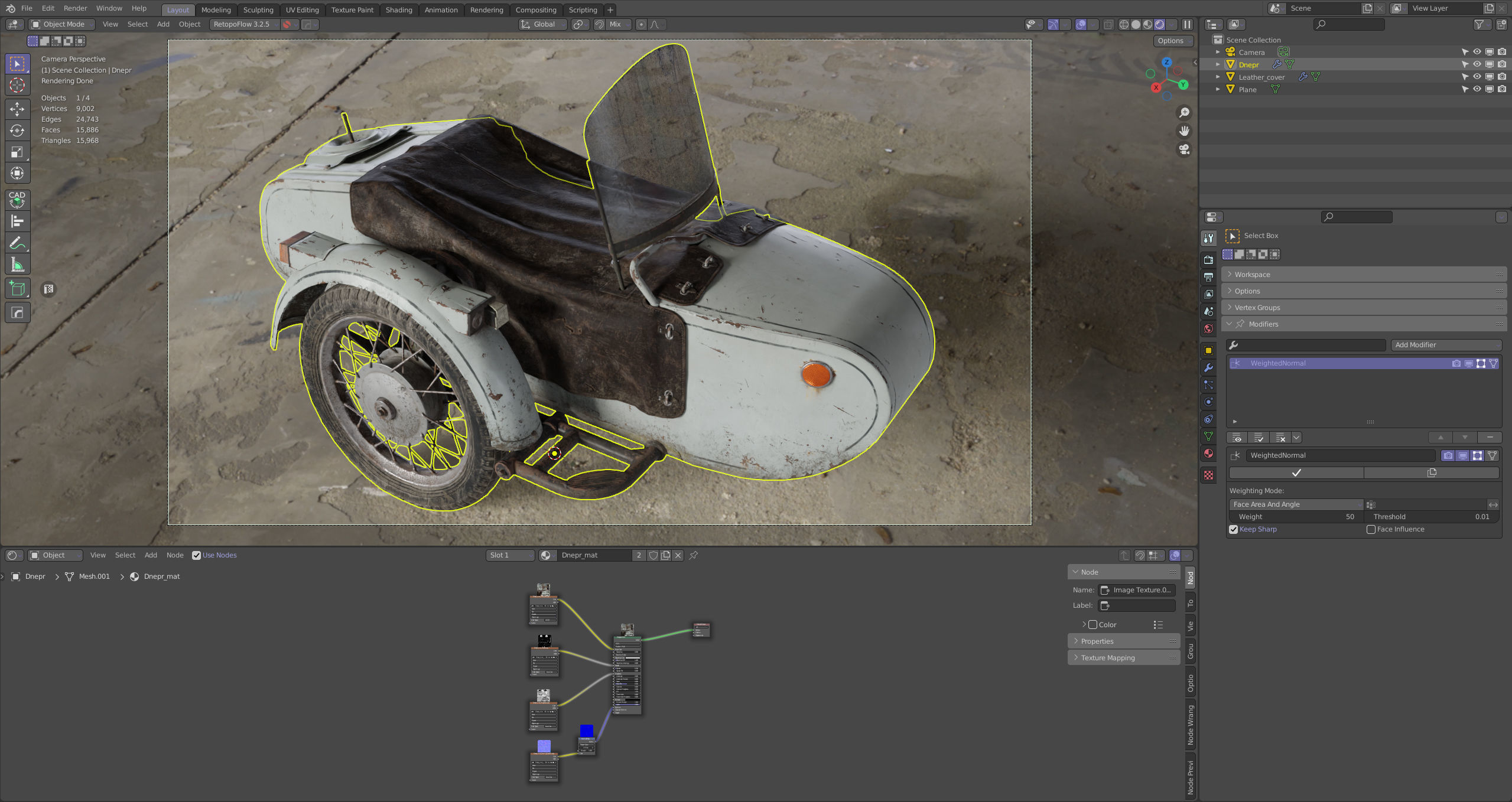3D model Motorcycle Sidecar Dnepr VR / AR / low-poly | CGTrader