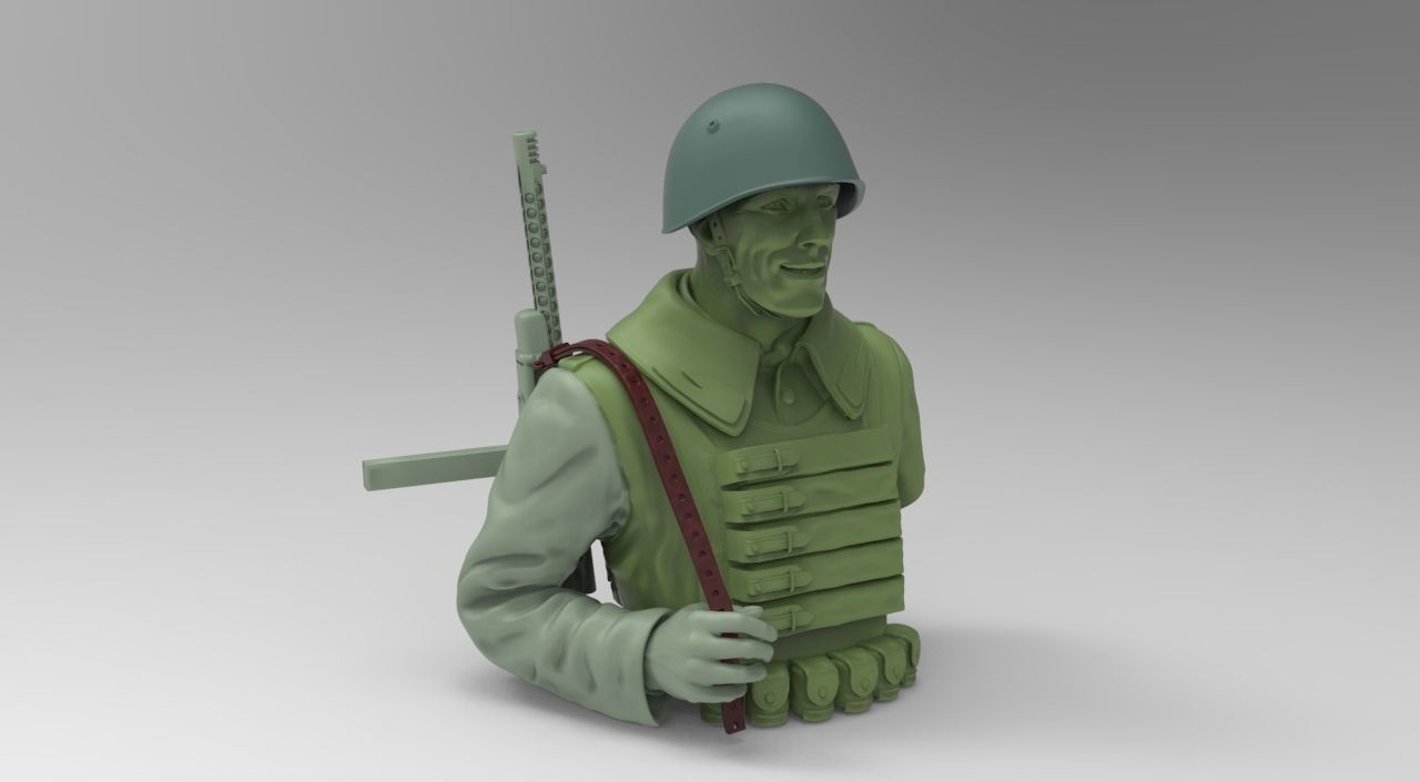 Italian soldier WW2 3D model 3D printable | CGTrader