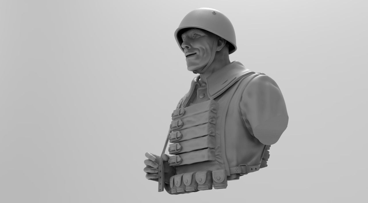 Italian soldier WW2 3D model 3D printable | CGTrader