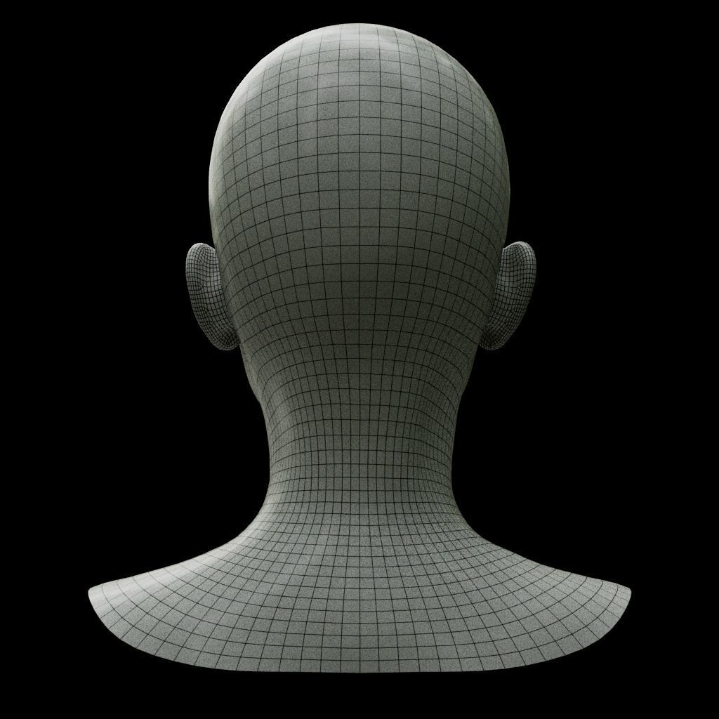 Female head free 3D model | CGTrader