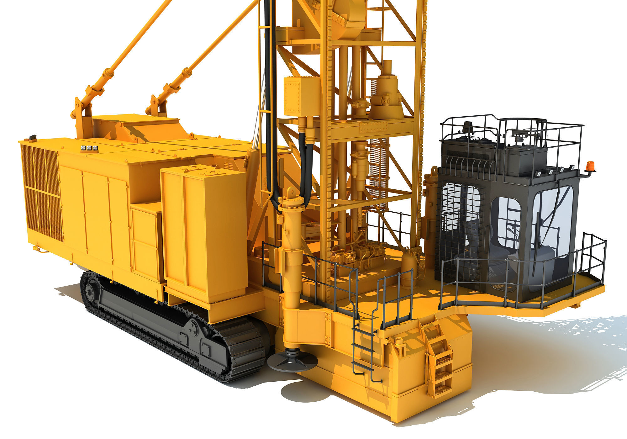 Rotary Drilling Rig 3D model | CGTrader