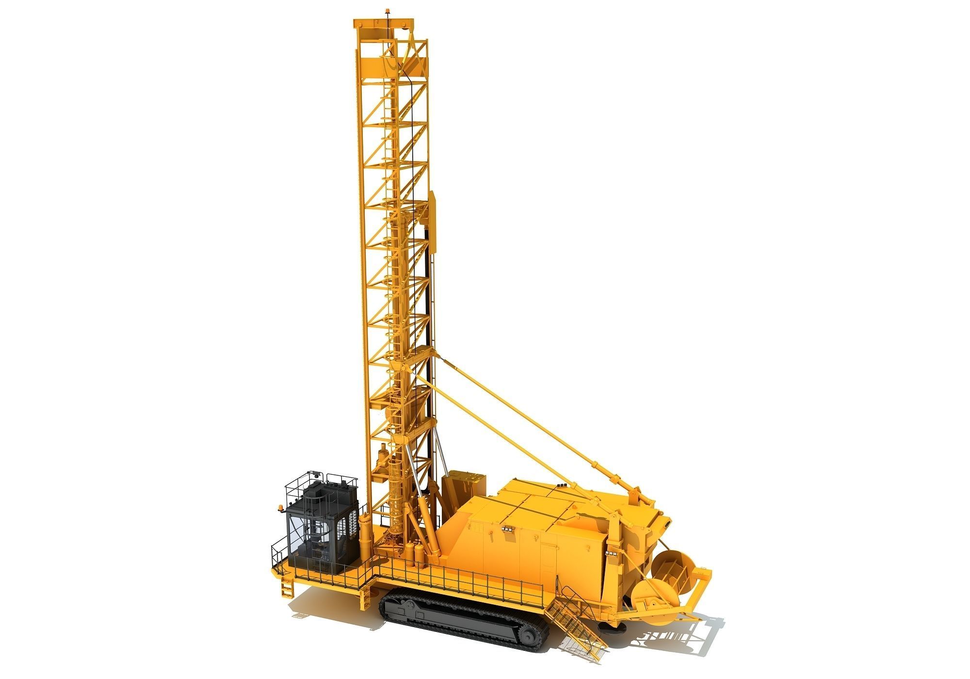 Rotary Drilling Rig 3D model | CGTrader