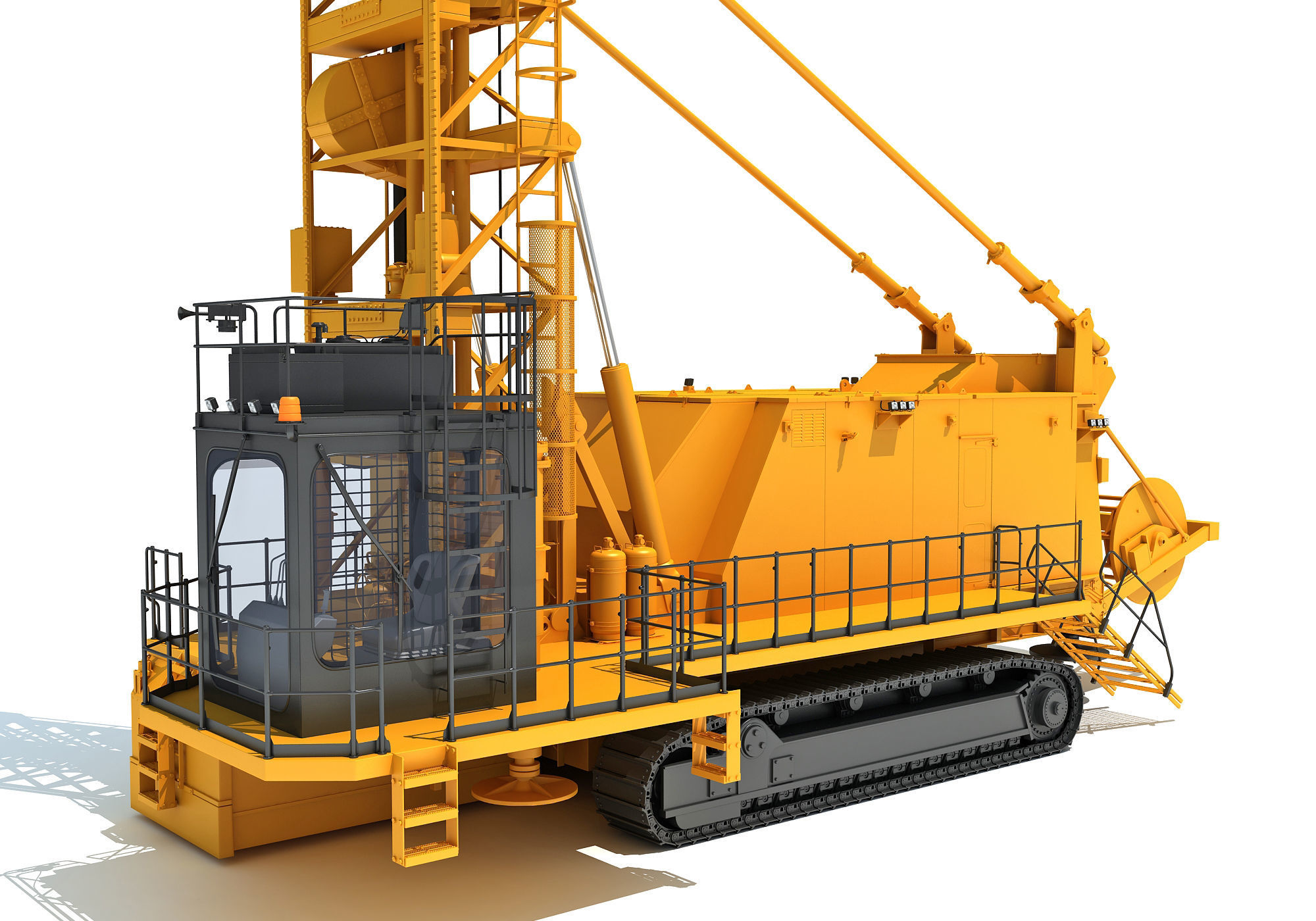 Rotary Drilling Rig 3D model | CGTrader