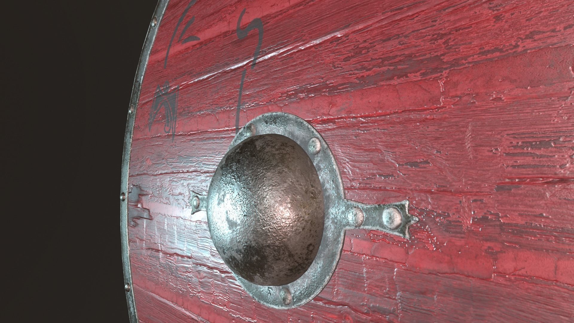 Ragnar viking shield free VR / AR / low-poly 3D model | CGTrader