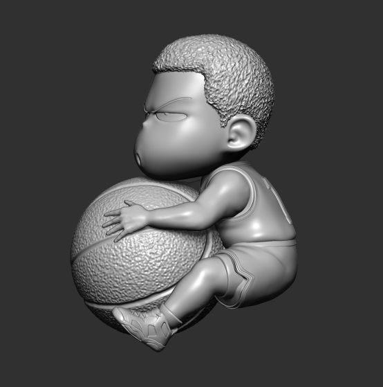 Sakuragi Hanamichi chibi 3D print mode Slamdunk Basketball 3D model 3D ...