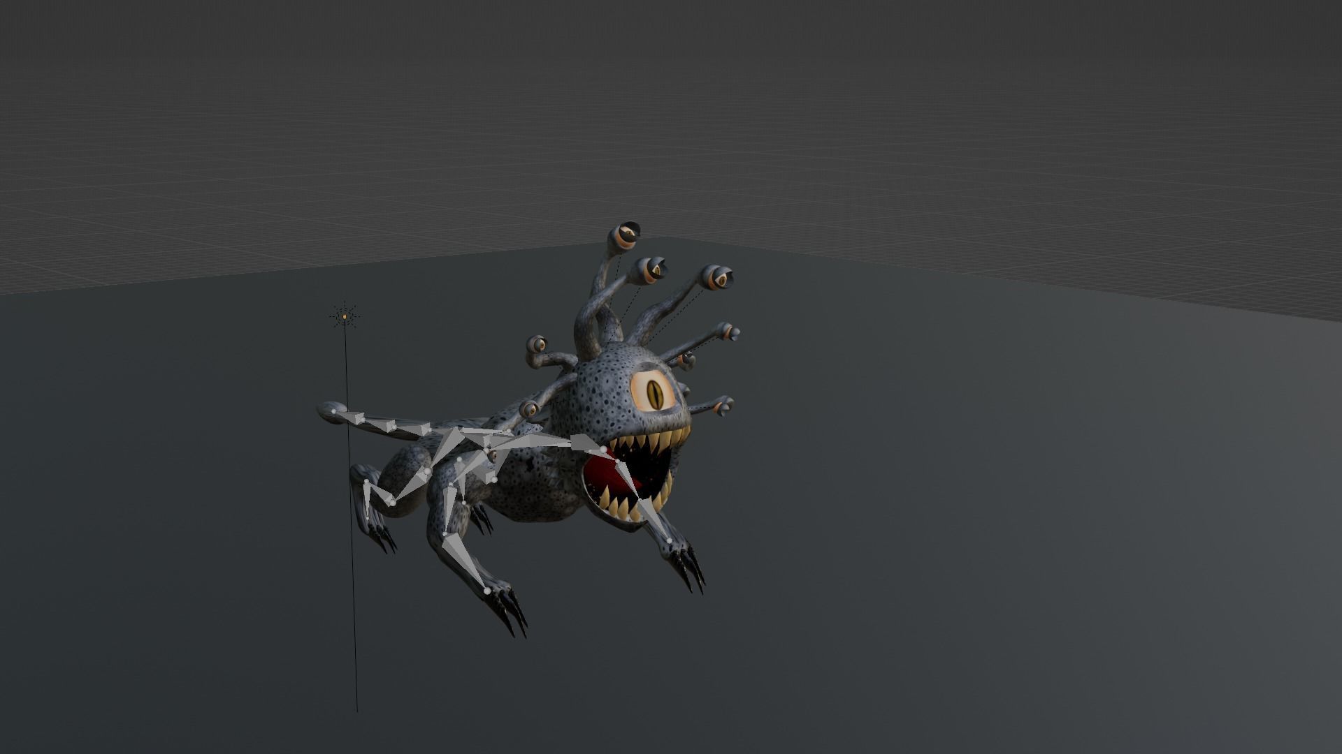 eye monster 3D model animated rigged | CGTrader