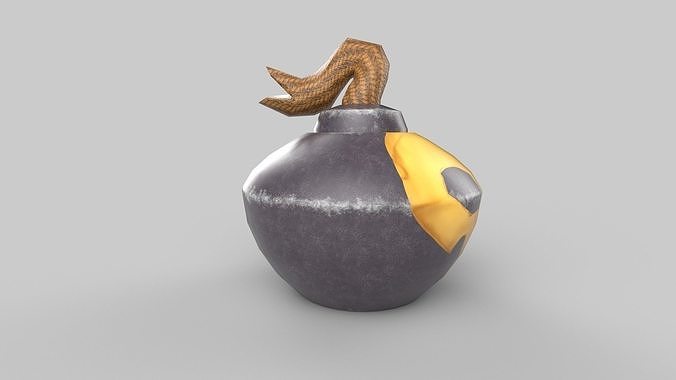 3D model Stylized bomb VR / AR / low-poly | CGTrader
