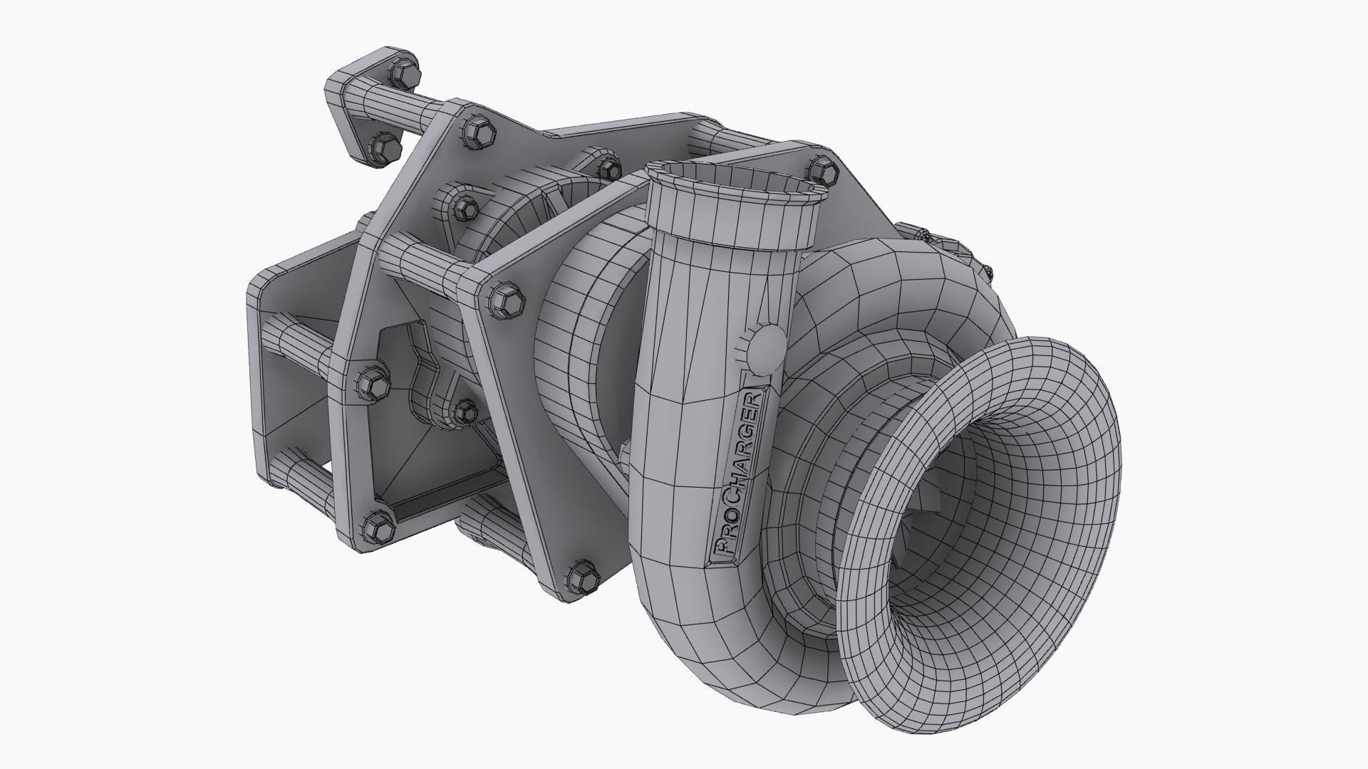 3D model Procharger F3X-140 Crank Driven VR / AR / low-poly | CGTrader