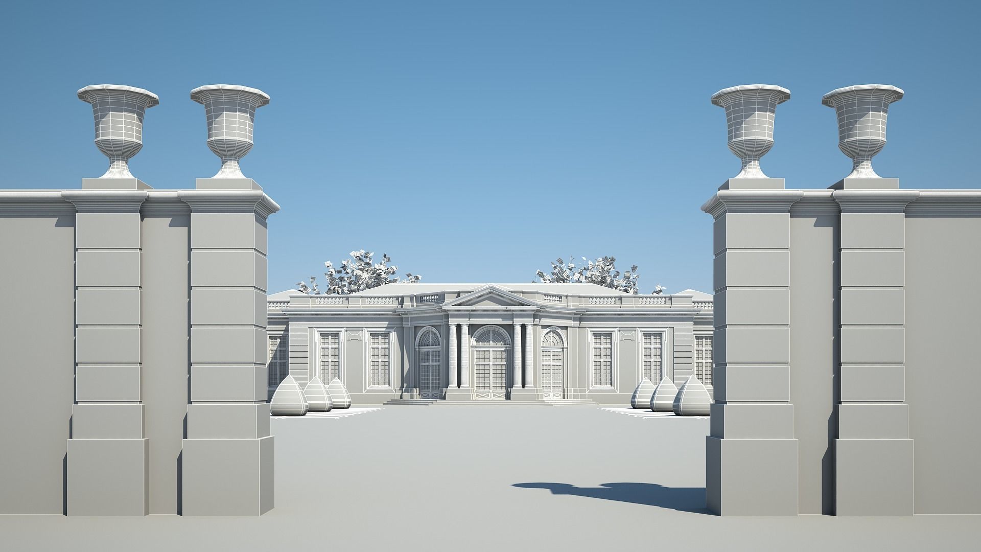 Classical Building IV 3D model | CGTrader