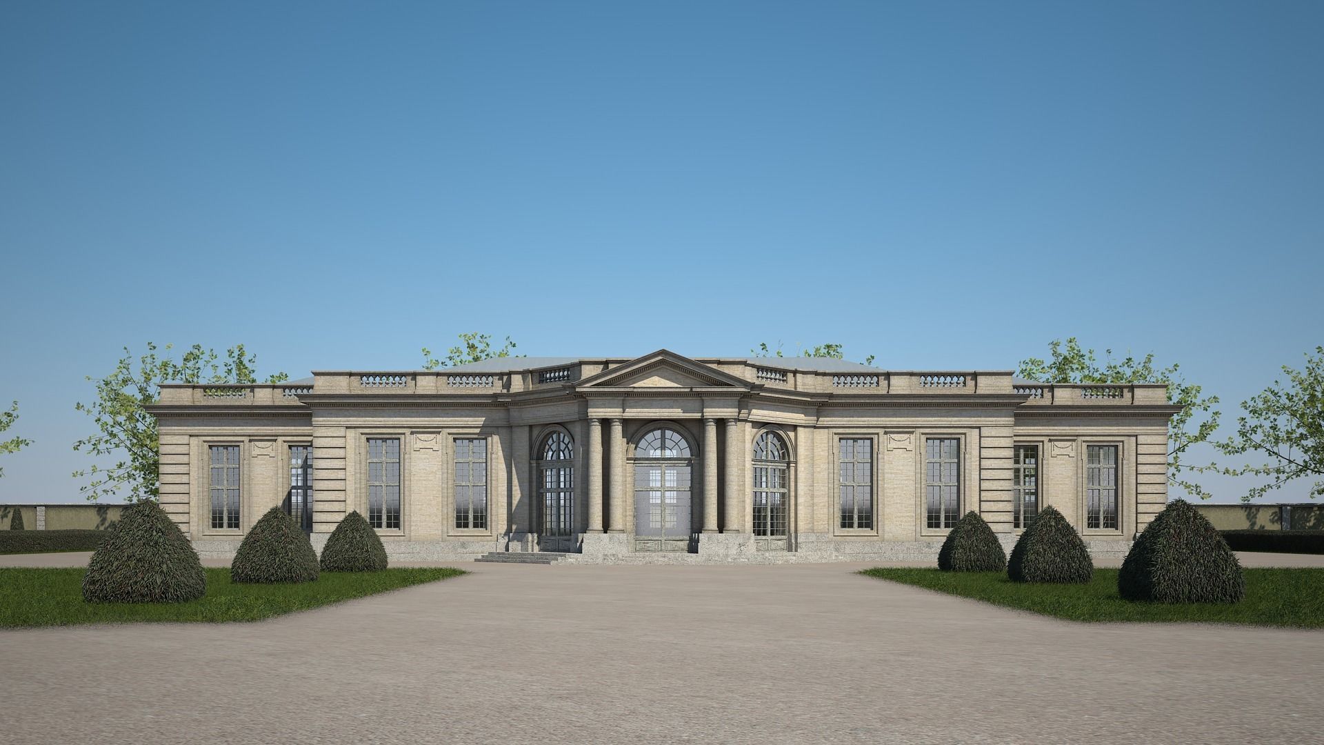 Classical Building IV 3D model | CGTrader