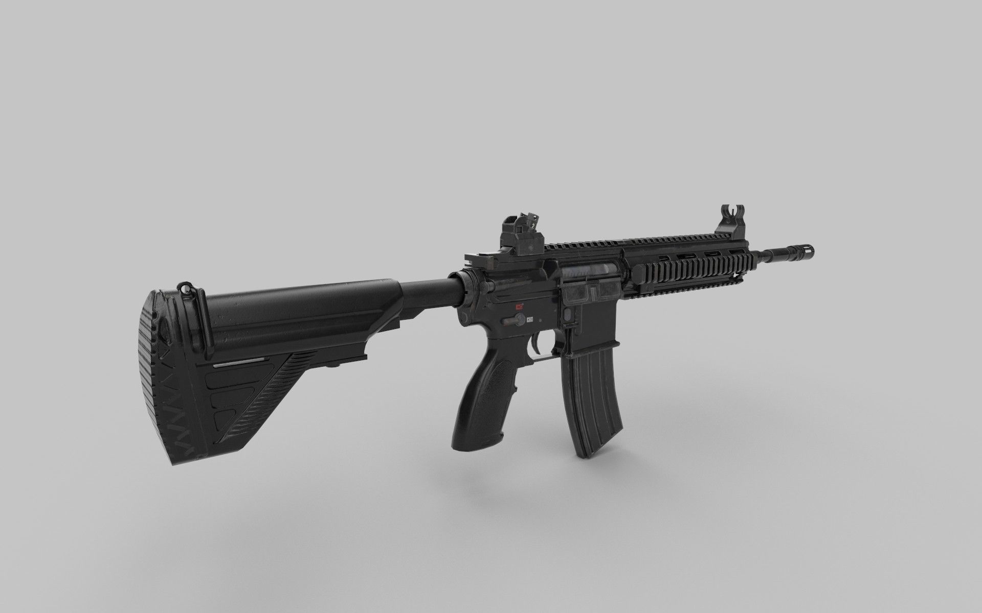 3D model M416 RIFLE Low-poly 3D model VR / AR / low-poly | CGTrader