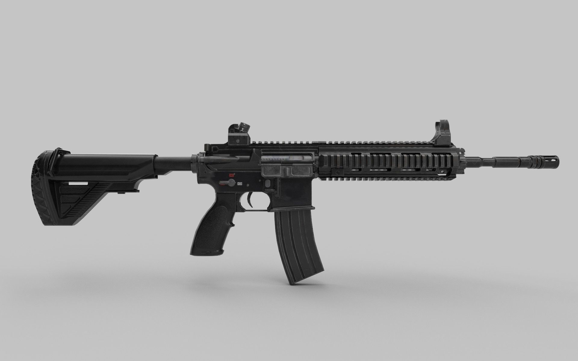 3D model M416 RIFLE Low-poly 3D model VR / AR / low-poly | CGTrader