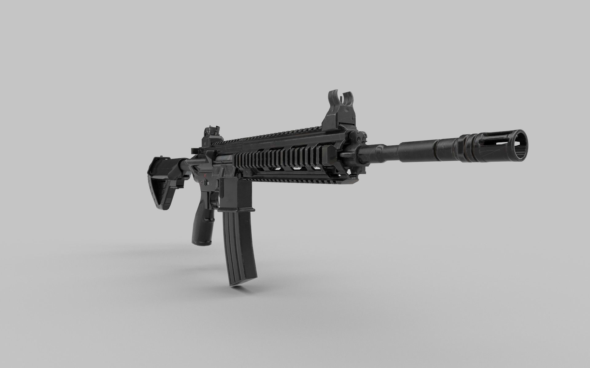 3D model M416 RIFLE Low-poly 3D model VR / AR / low-poly | CGTrader