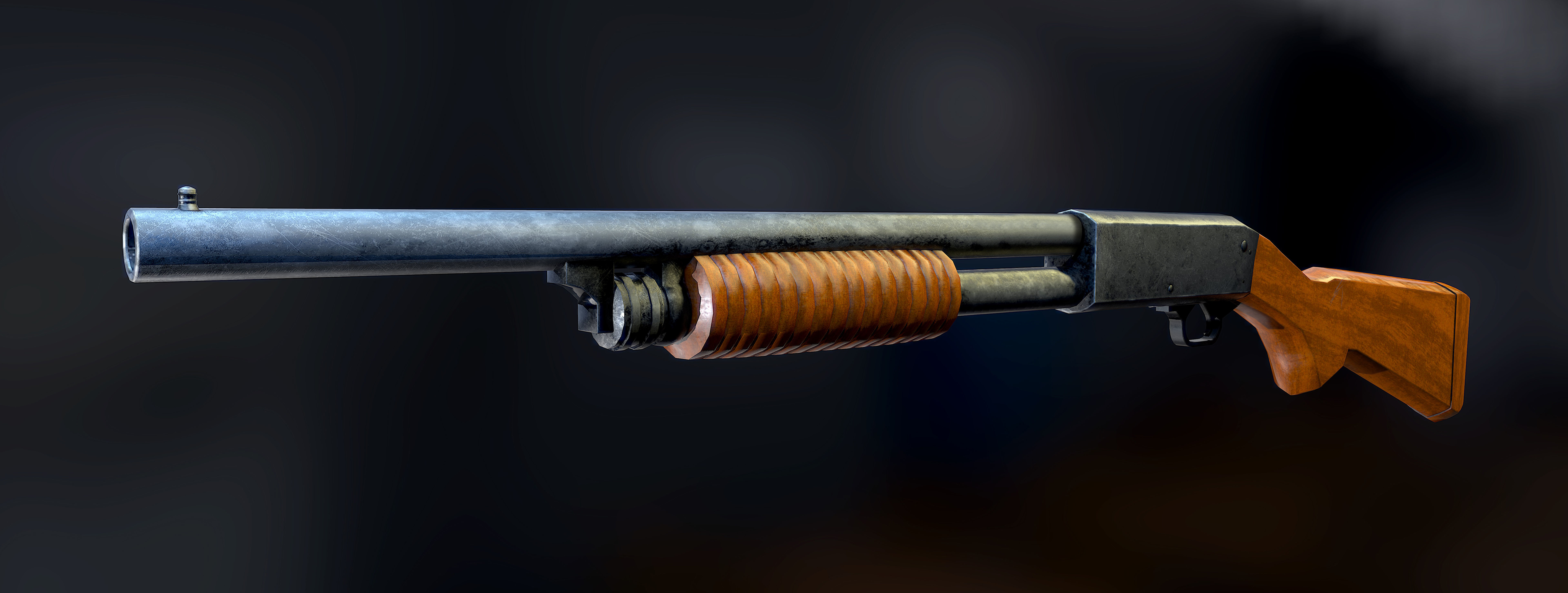 M37 Shotgun free VR / AR / low-poly 3D model | CGTrader