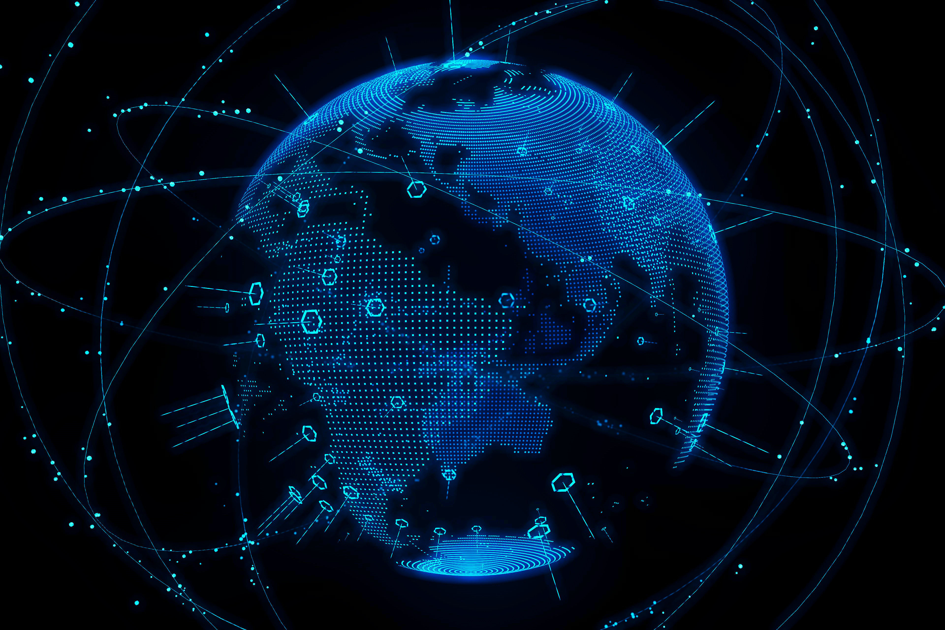 Animated Hologram Planet Earth 3D model animated | CGTrader
