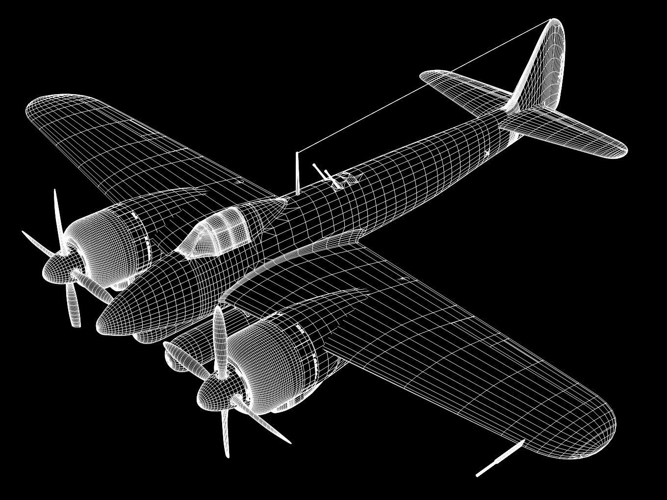 Nakajima J5N Tenrai 3D model | CGTrader
