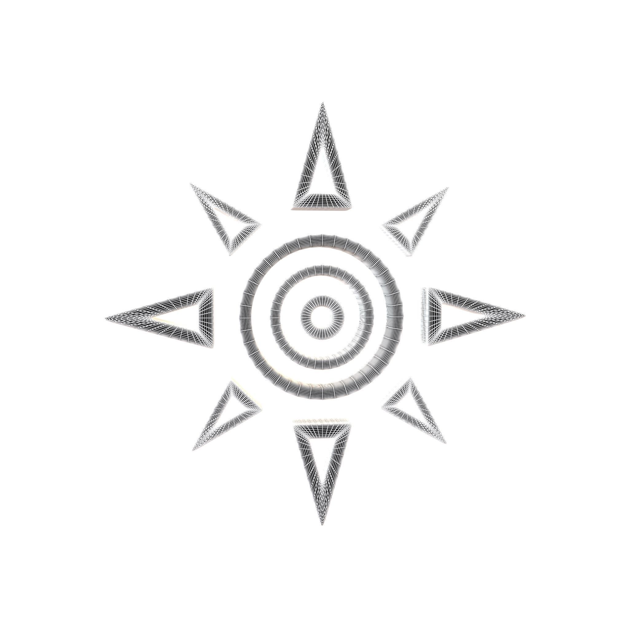 3D model Sun Symbol v1 001 VR / AR / low-poly | CGTrader