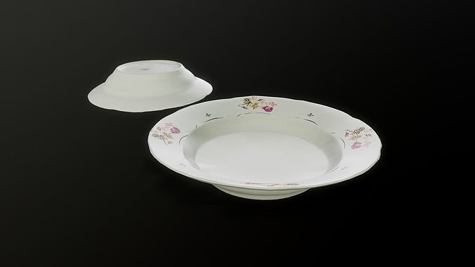 3D model 3D Scan Plate VR / AR / low-poly | CGTrader