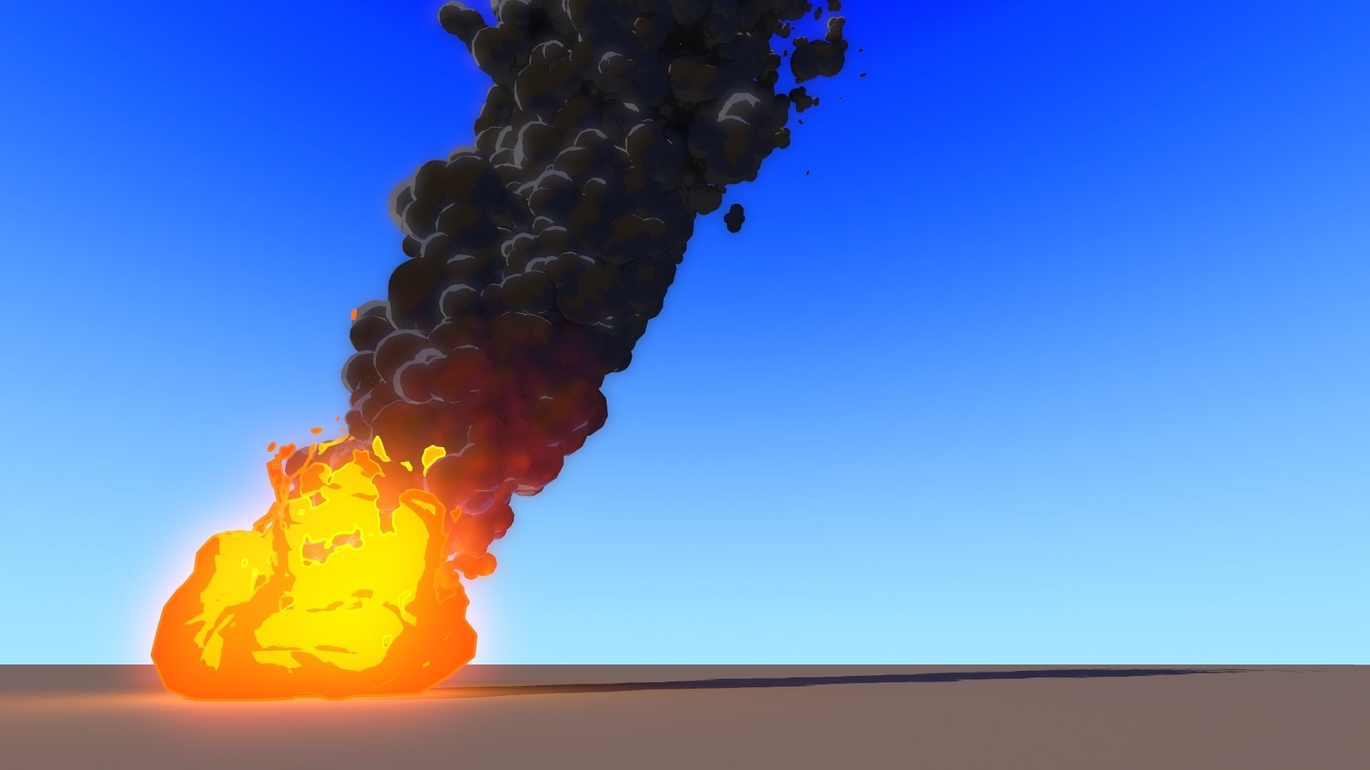 For Anime in Blender - Fire and Smoke 3D model animated | CGTrader