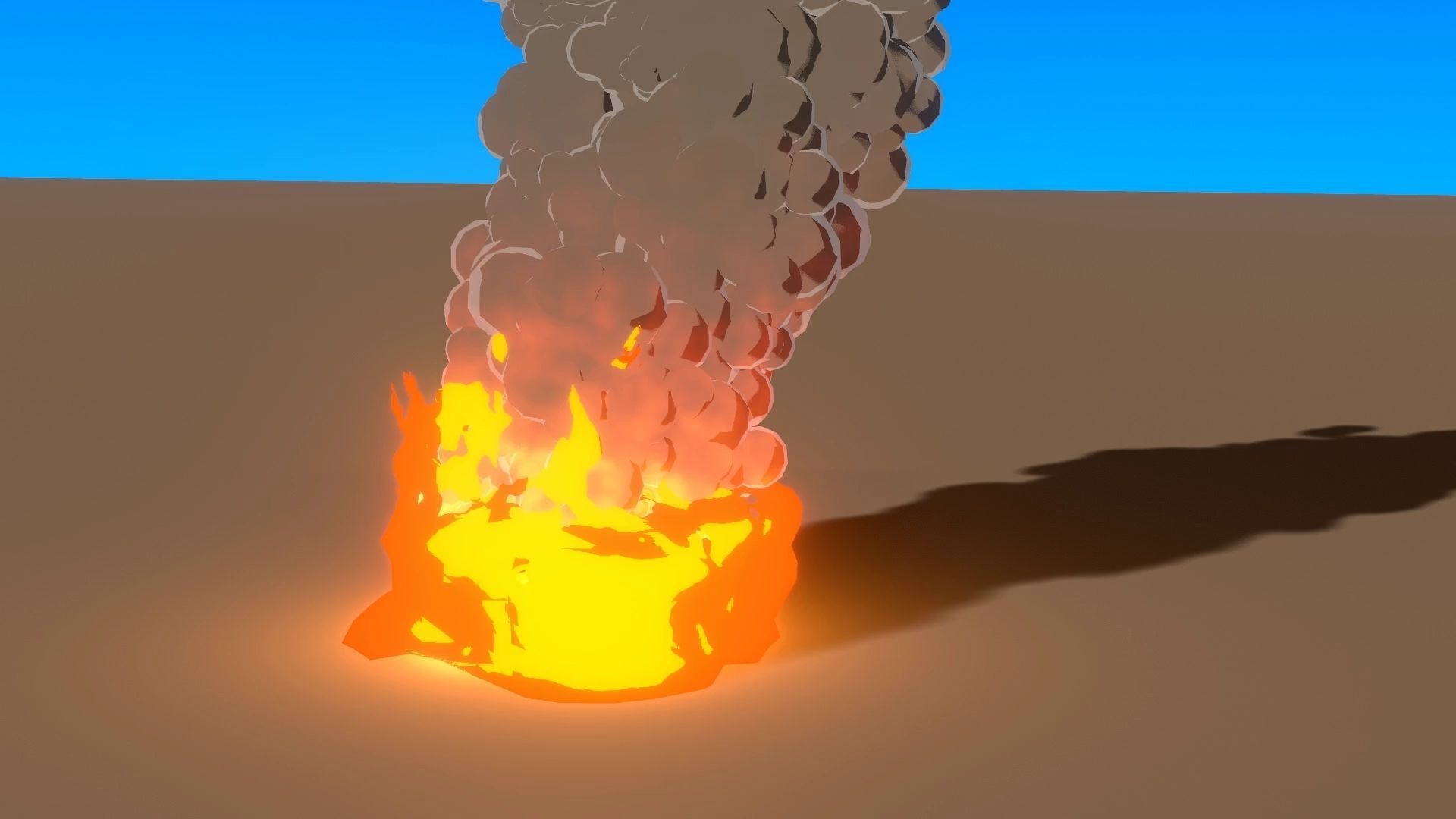 For Anime in Blender - Fire and Smoke 3D model animated | CGTrader