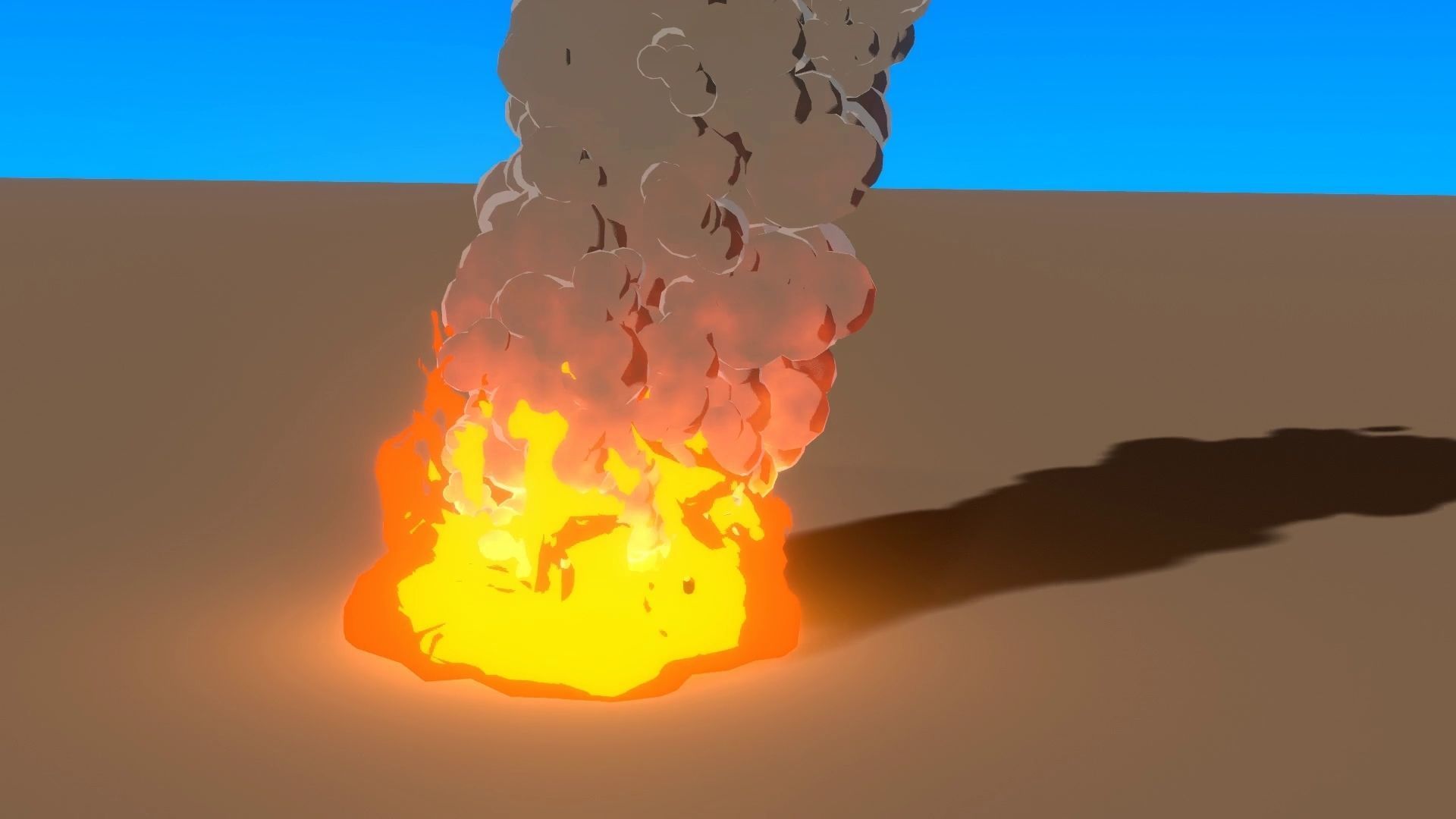 For Anime in Blender - Fire and Smoke 3D model animated | CGTrader
