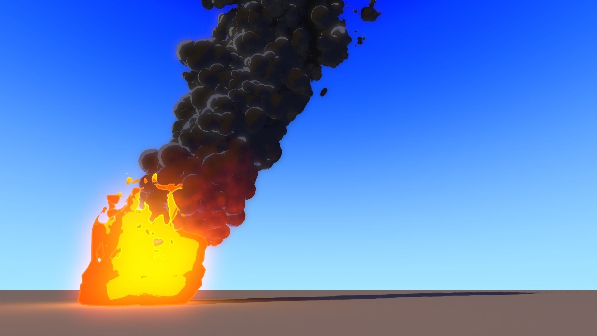 For Anime in Blender - Fire and Smoke 3D model animated | CGTrader