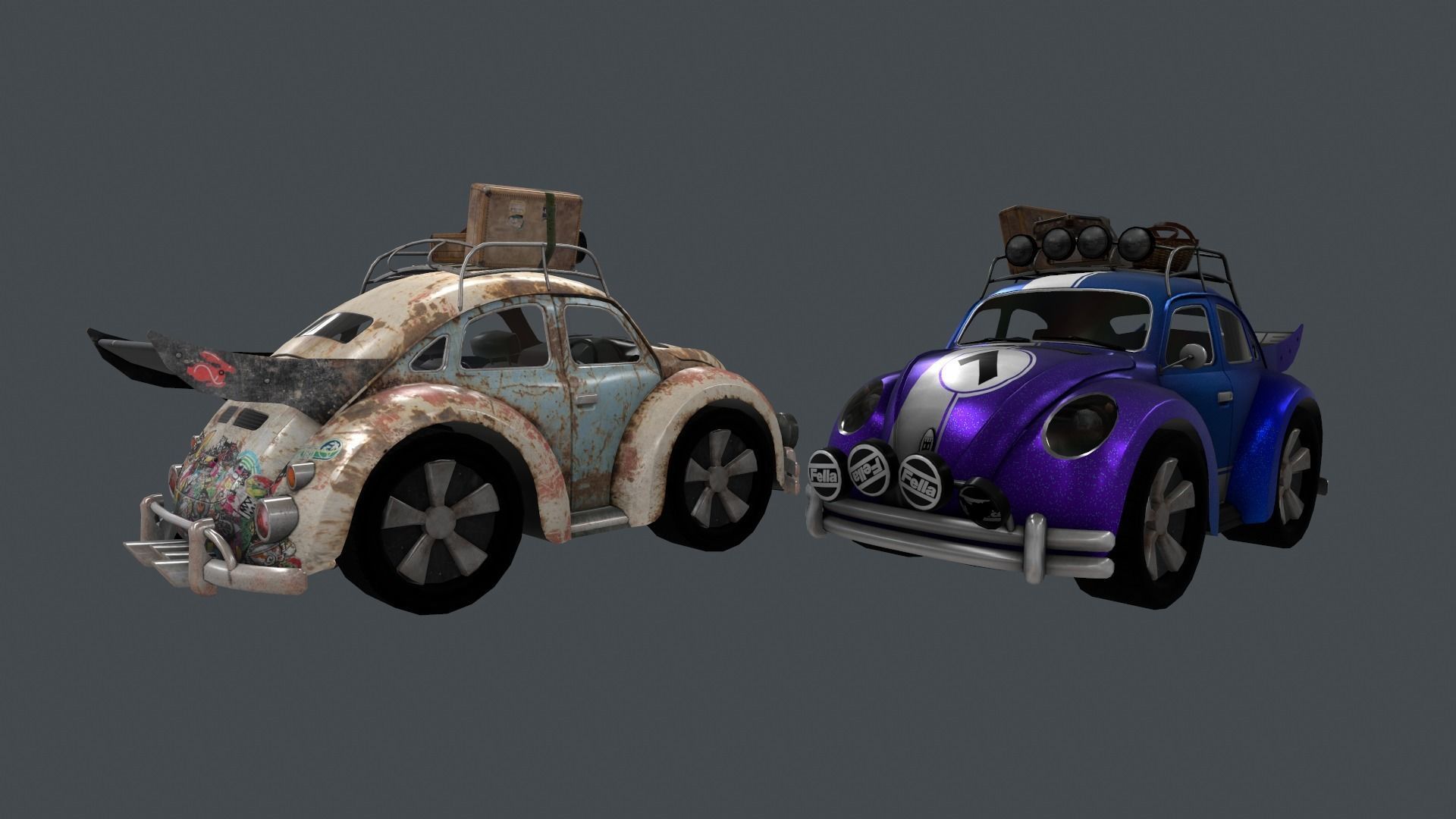 3D model Bugrat car VR / AR / low-poly | CGTrader