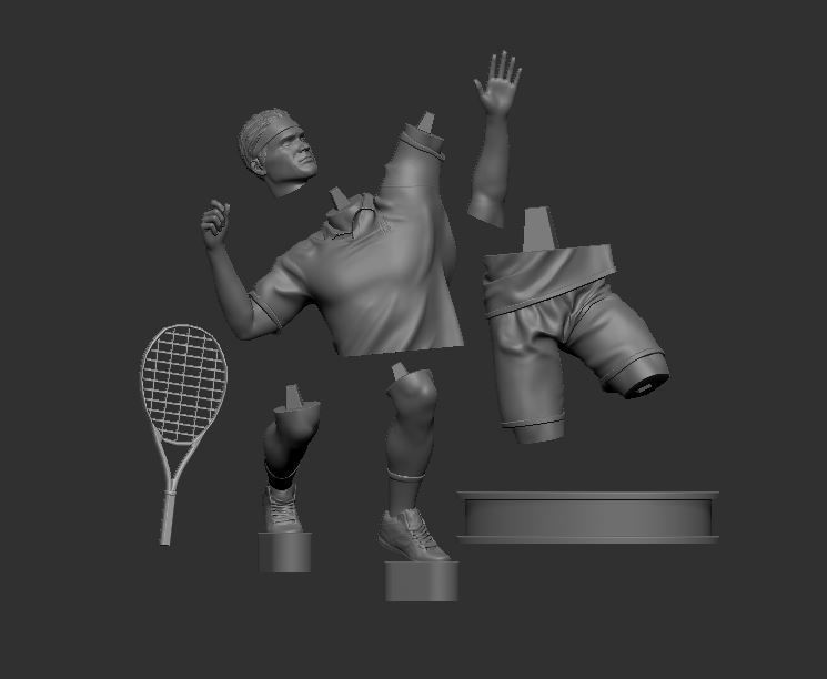 Roger Federer 3D Printable 2 3D model 3D printable | CGTrader