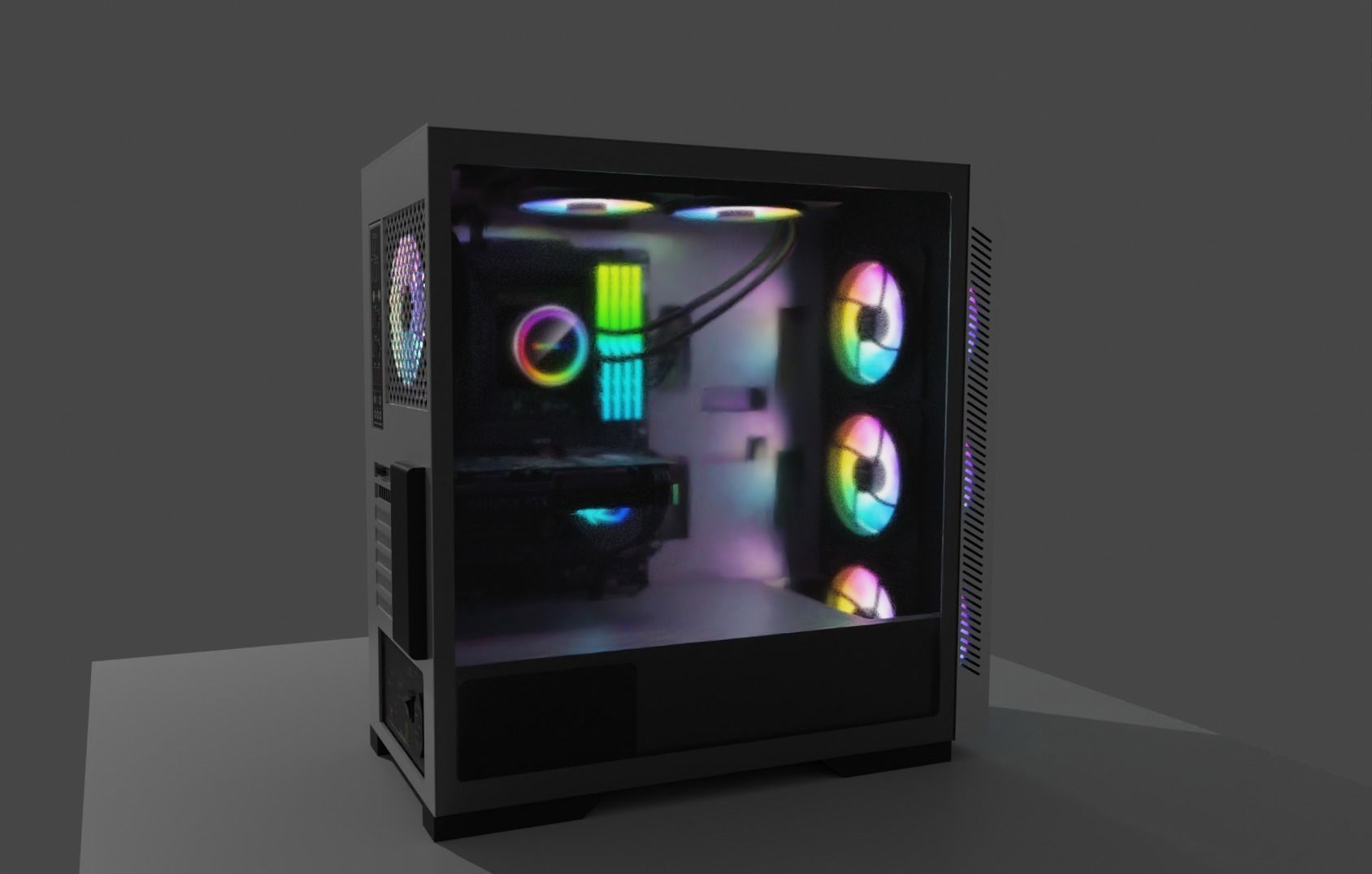 Custom Gaming PC free 3D model | CGTrader
