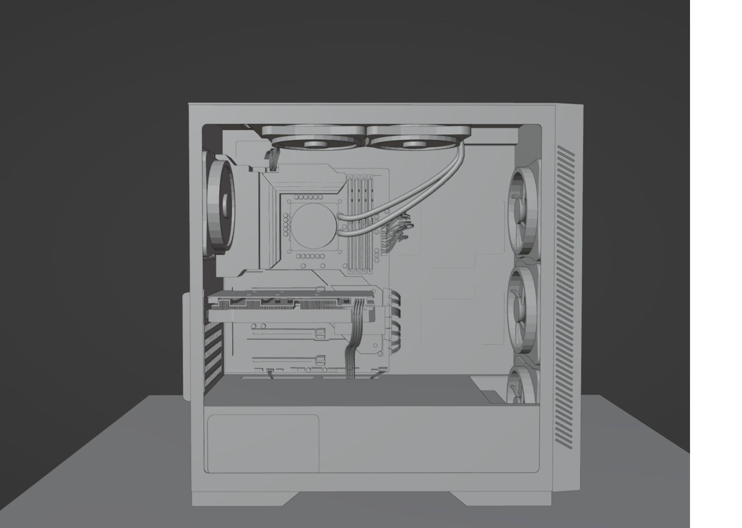 Custom Gaming PC free 3D model | CGTrader