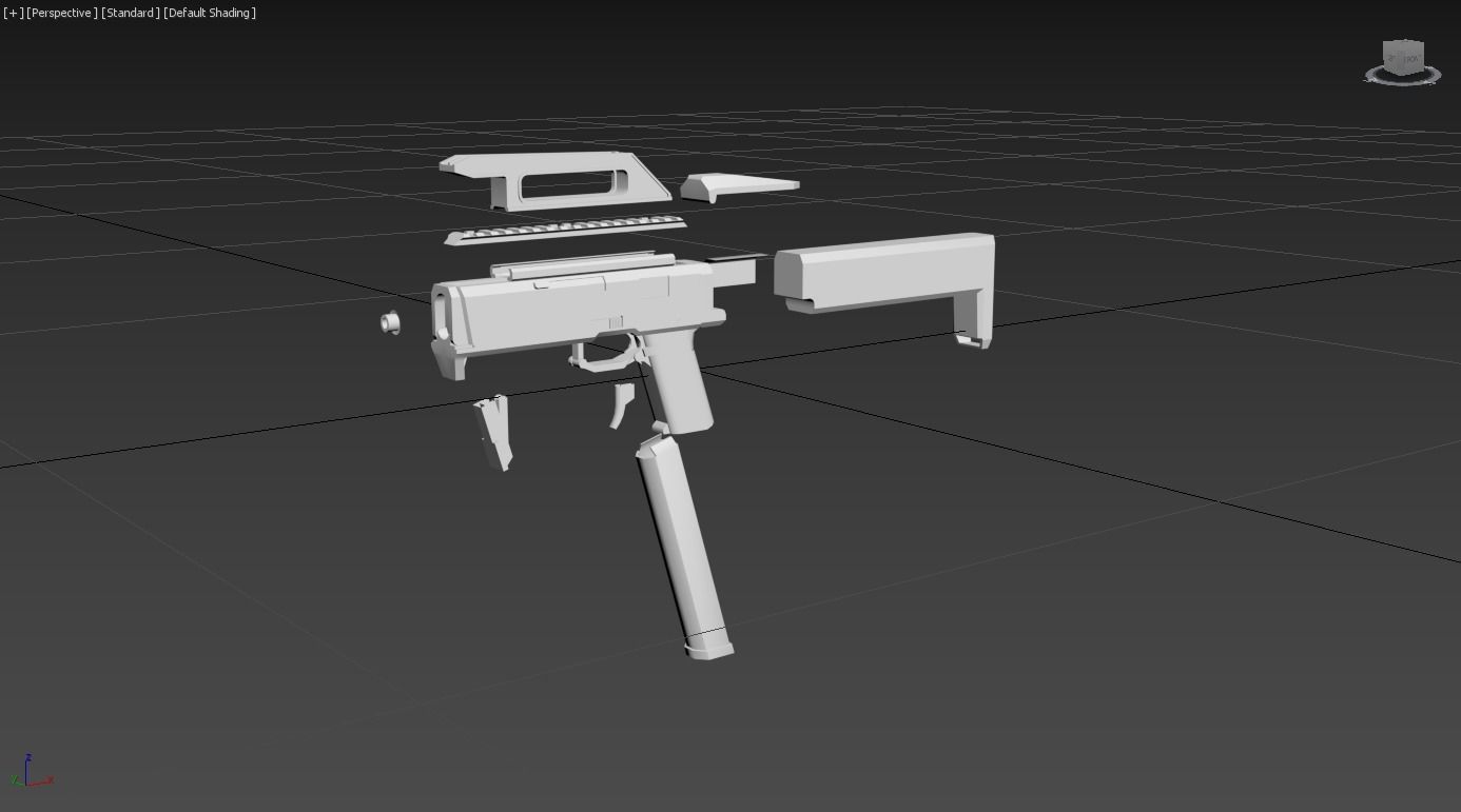 3D model FMG - Submachine Gun VR / AR / low-poly | CGTrader