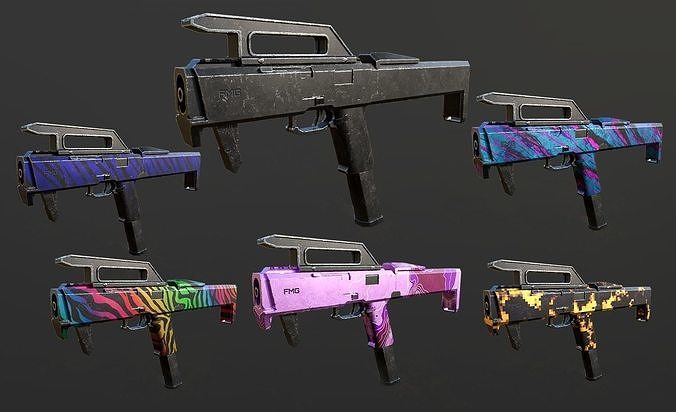 3D model FMG - Submachine Gun VR / AR / low-poly | CGTrader