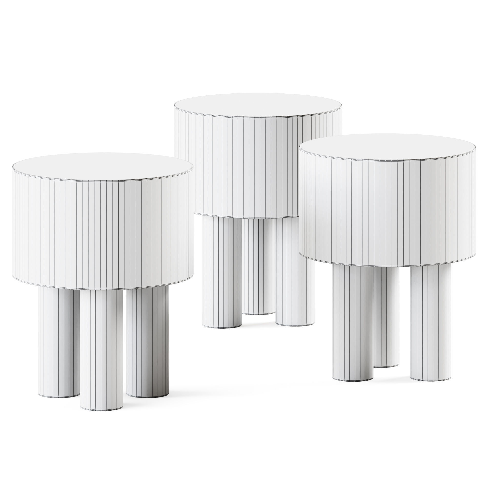 Side Table Malgorzata Bany Pilotis 3D model | CGTrader