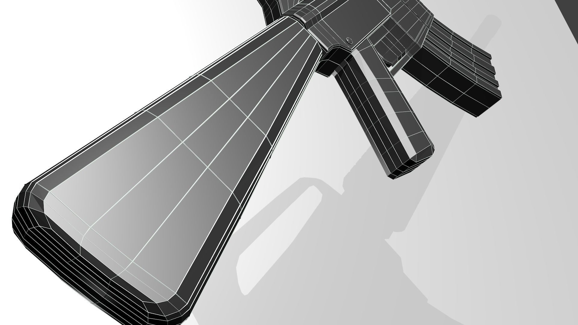 3D model Low Poly AR-15 ar - rifle VR / AR / low-poly | CGTrader