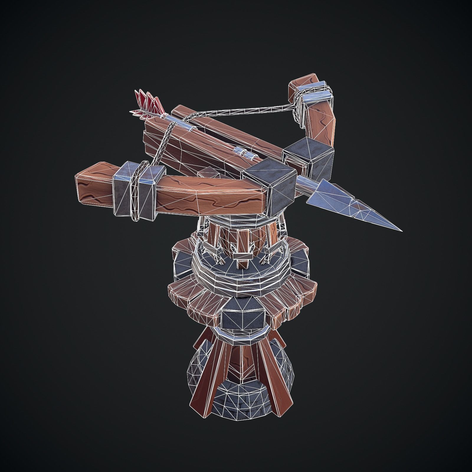 3D model Tower Crossbow VR / AR / low-poly | CGTrader
