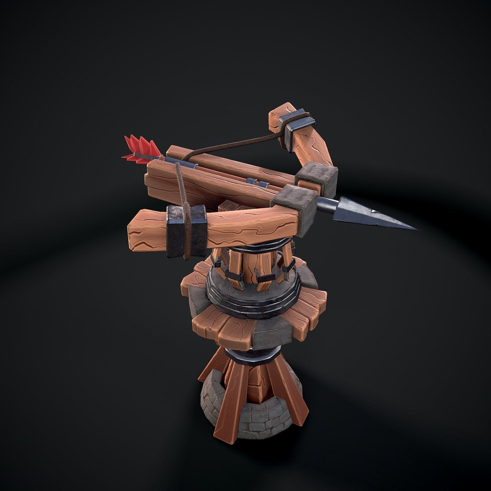 3D model Tower Crossbow VR / AR / low-poly | CGTrader