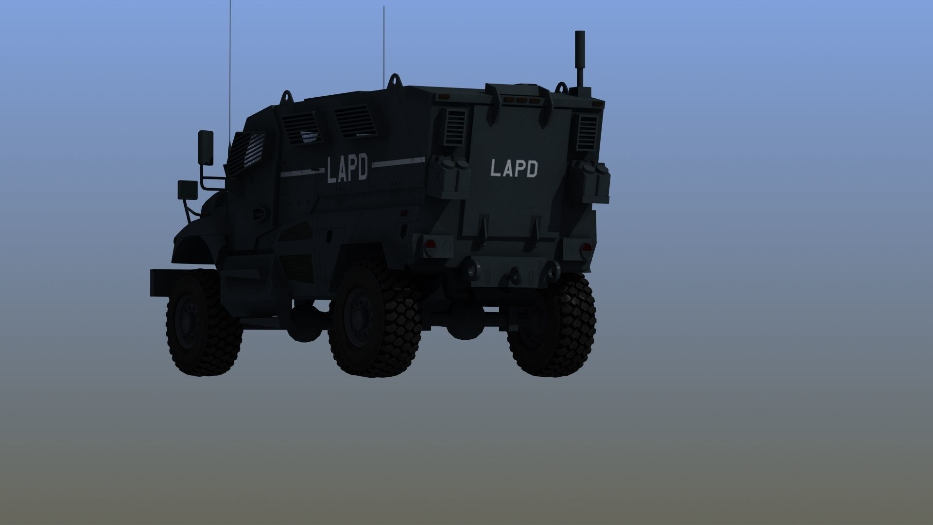 3D model Police MRAP VR / AR / low-poly | CGTrader