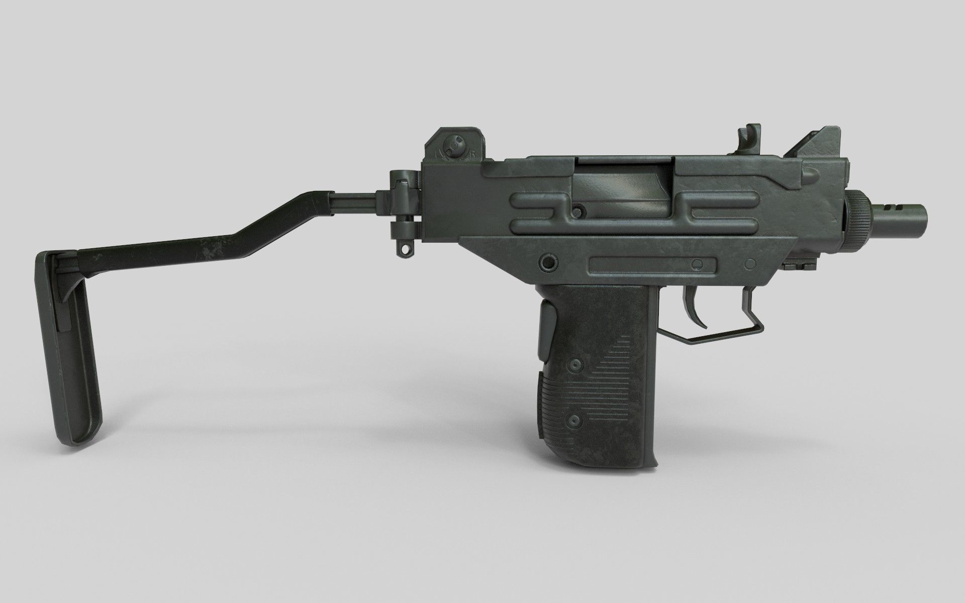 3D model Mini Uzi Low Poly 3D Model VR / AR / low-poly | CGTrader